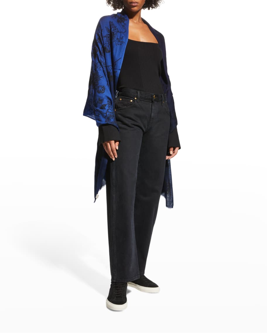 Janavi India Day Love Merino Wool Scarf | Neiman Marcus