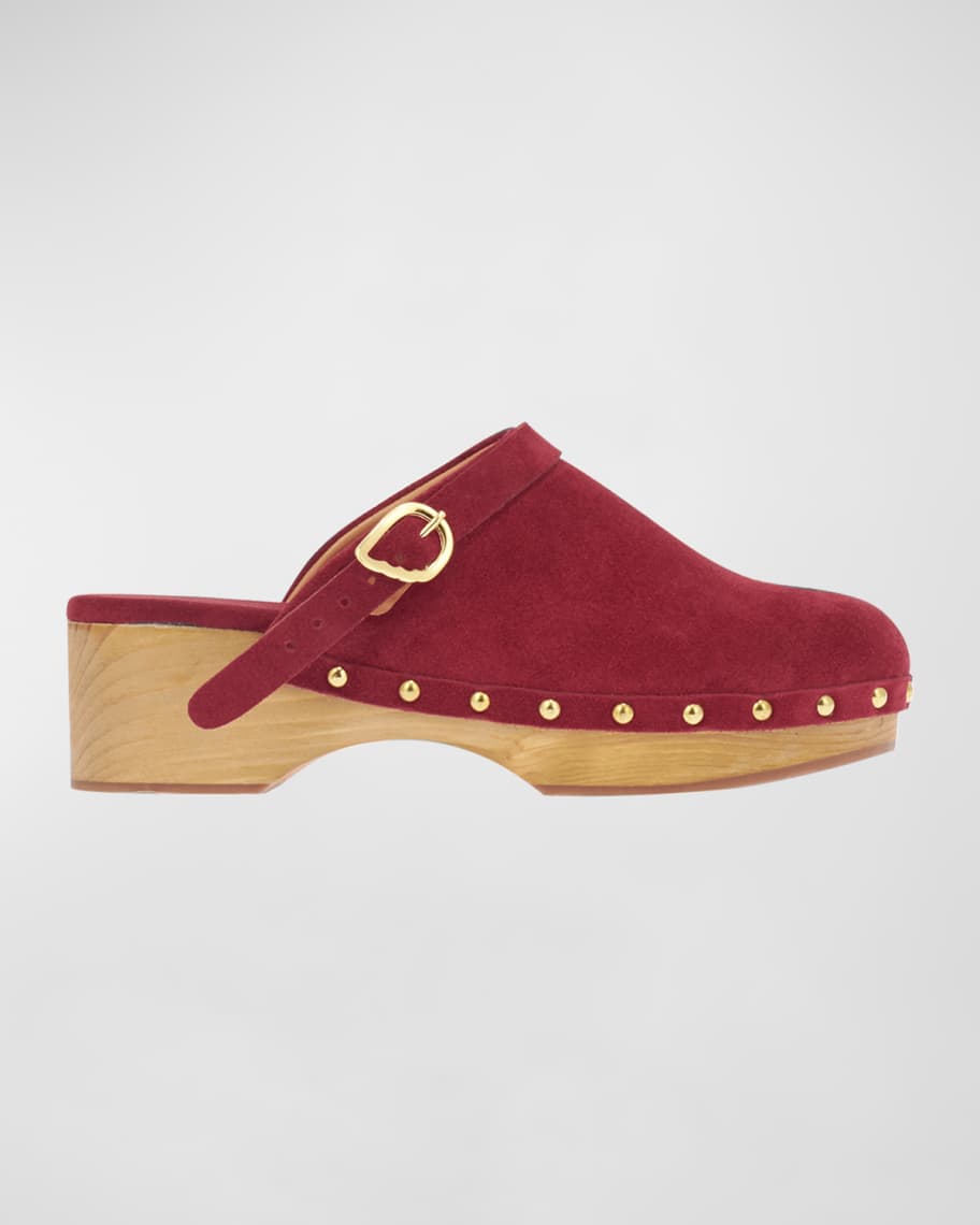 Ancient Greek Sandals Classic Stud Leather Clogs | Neiman Marcus