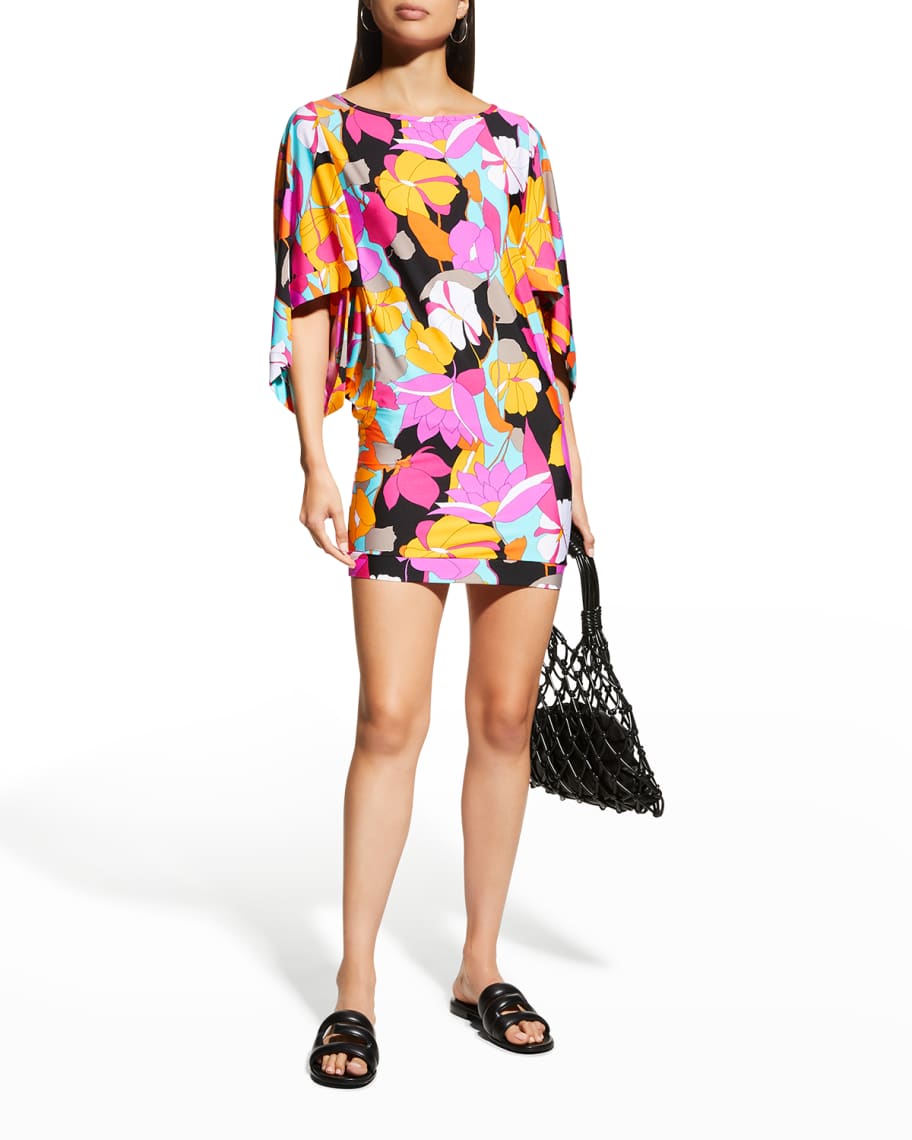 Trina Turk Gemini Floral Swim Tunic | Neiman Marcus