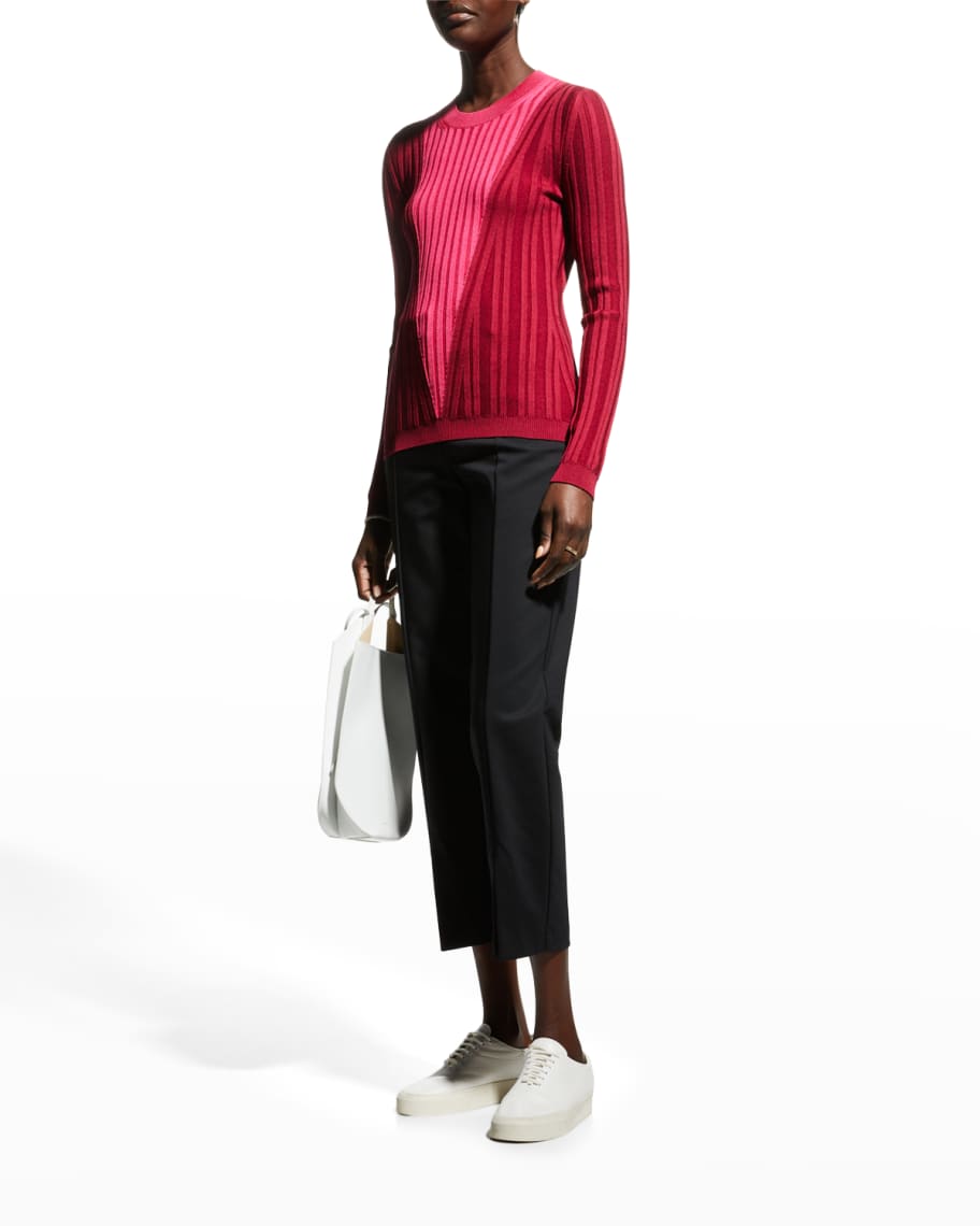 PARTOW Kira Splice Rib Sweater | Neiman Marcus