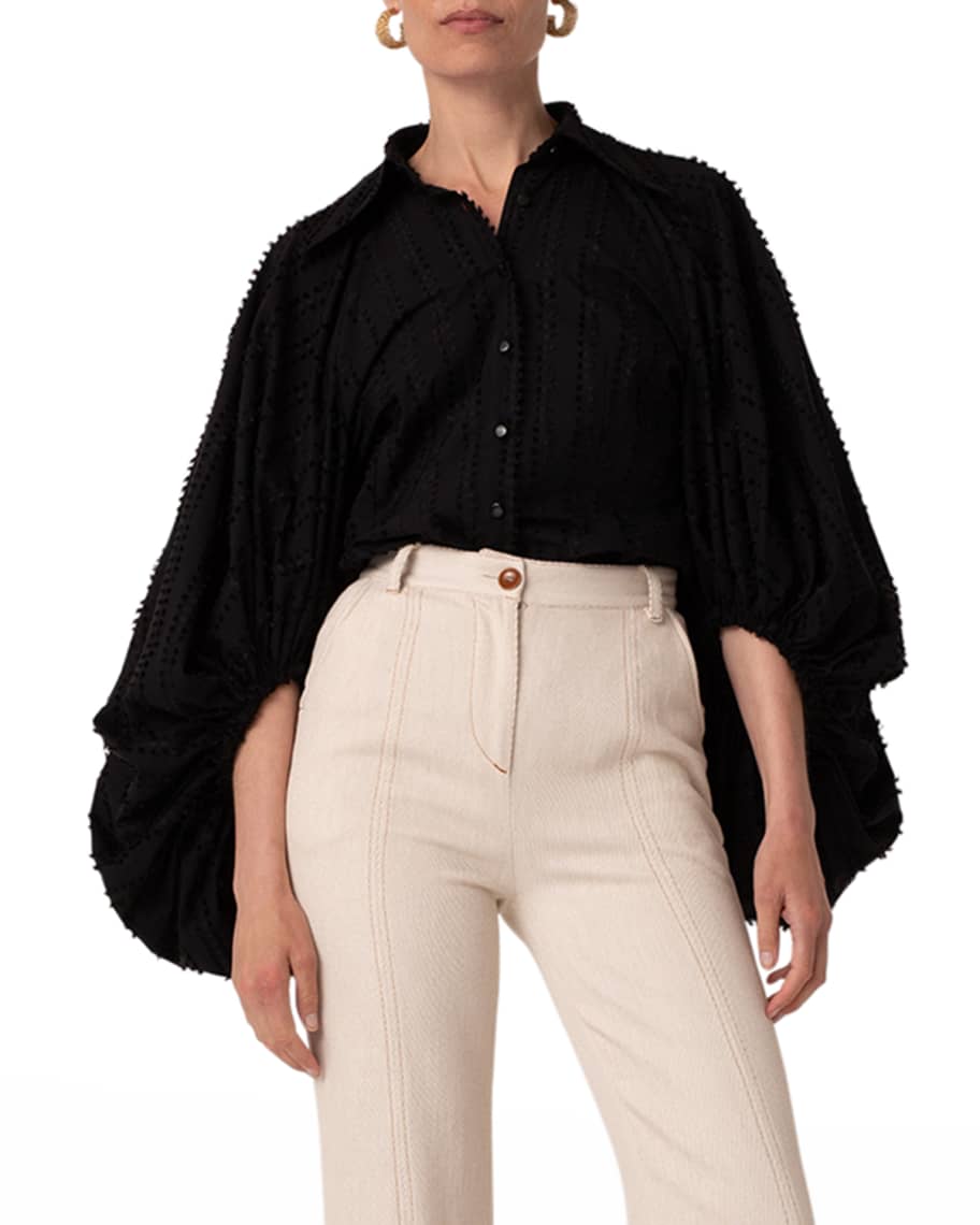 palmer//harding Healing Balloon-Sleeve Shirt | Neiman Marcus