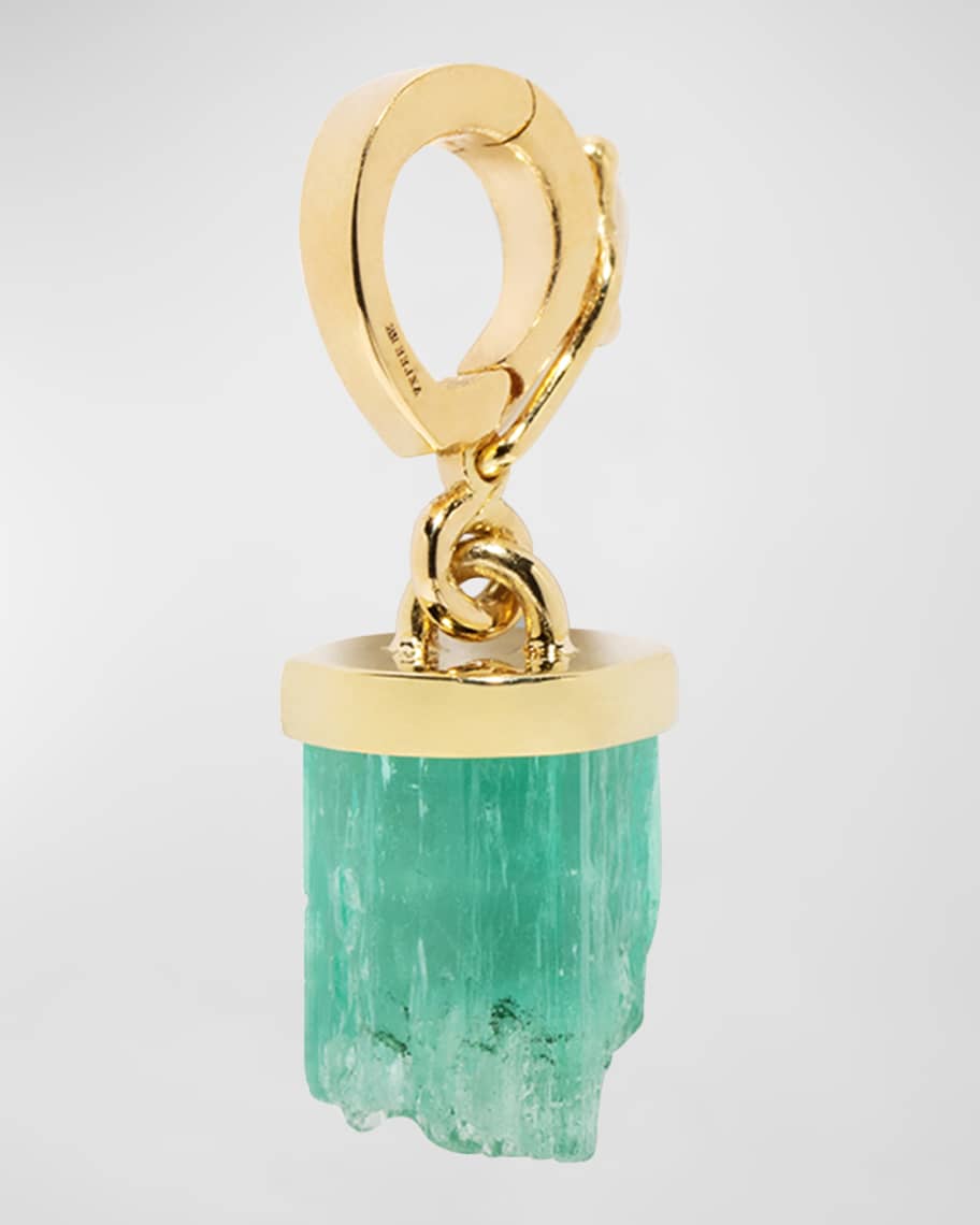 AZLEE Small Emerald Column Charm | Neiman Marcus