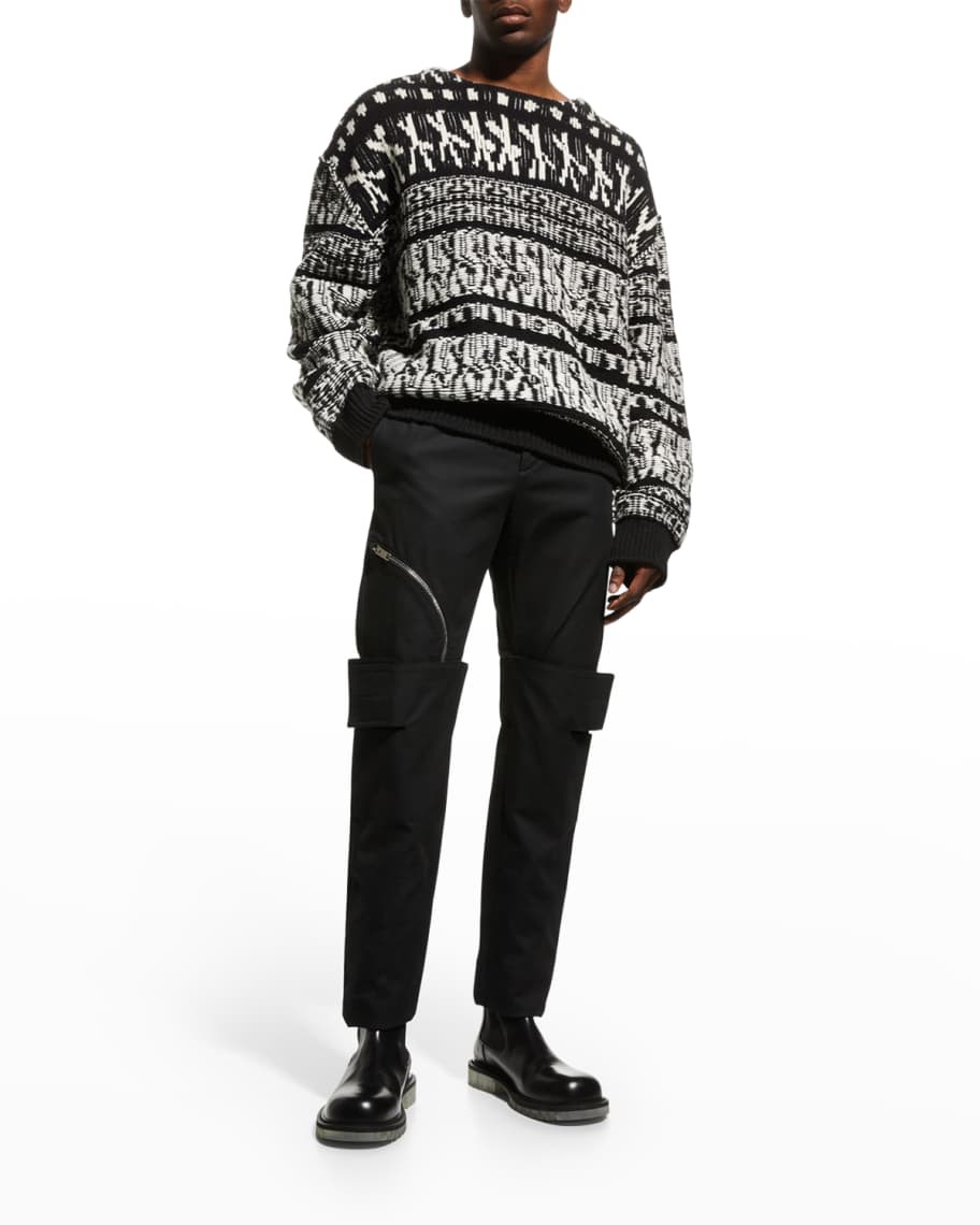 Givenchy x Chito Men's Reversible Jacquard Sweater | Neiman Marcus