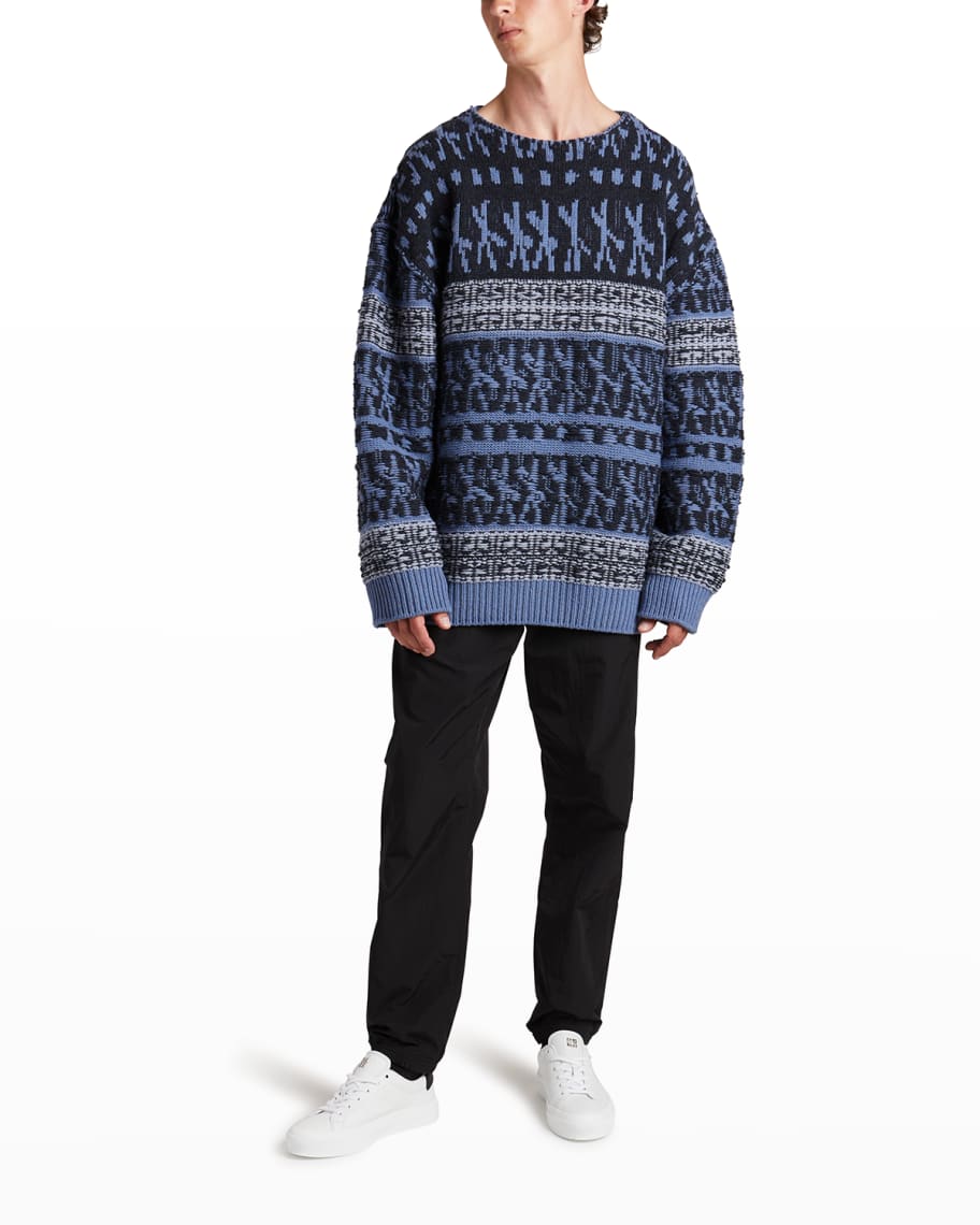 Givenchy x Chito Men's Reversible Jacquard Sweater | Neiman Marcus