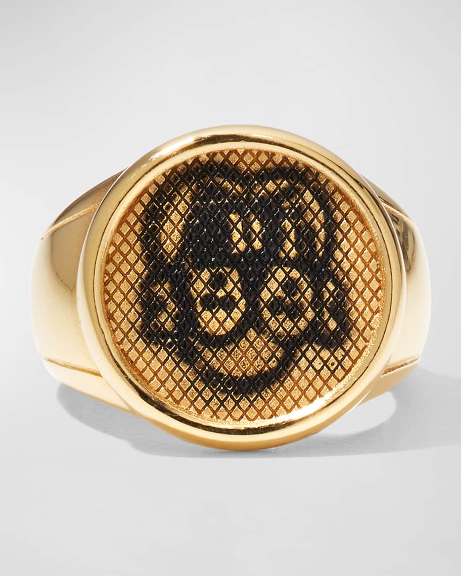 Givenchy x Chito Men's Finesse Pup Signet Ring | Neiman Marcus
