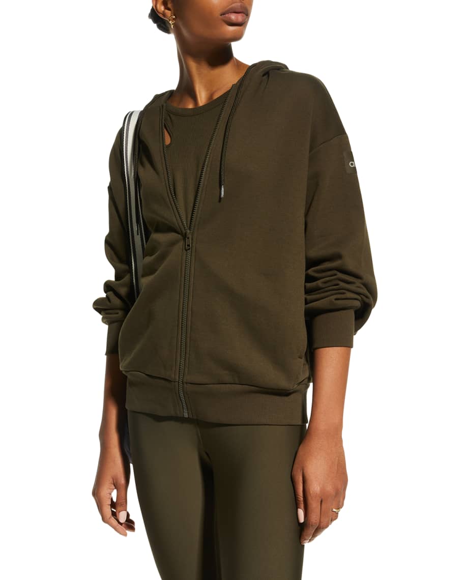Alo Yoga Hype Full-Zip Hoodie | Neiman Marcus