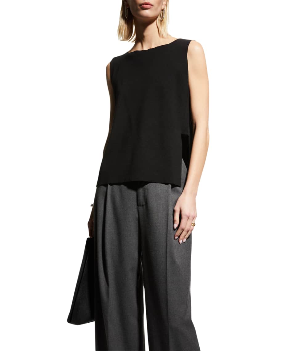 Agnona Side Cutout Tank Top | Neiman Marcus