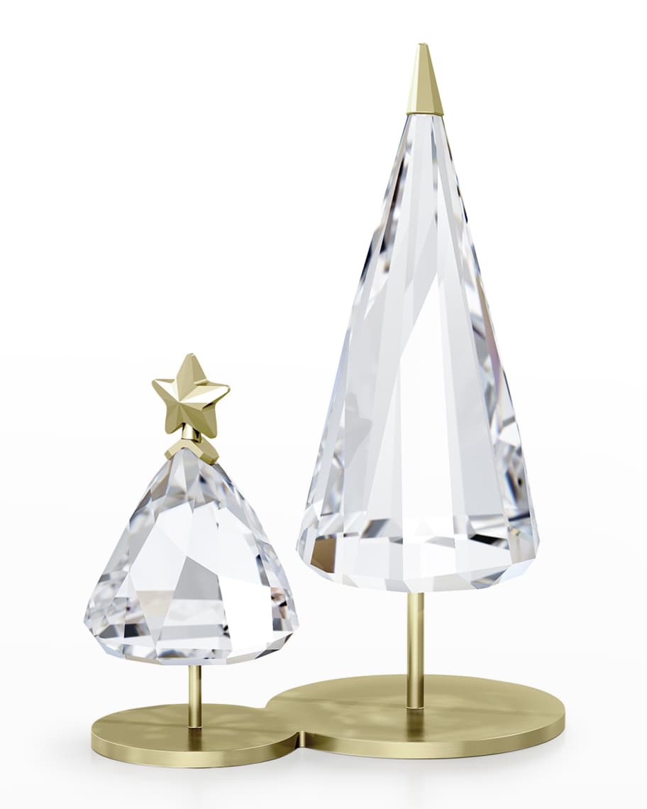 SWAROVSKI Holiday Magic Christmas Tree Decorative Accent Duo | Neiman ...