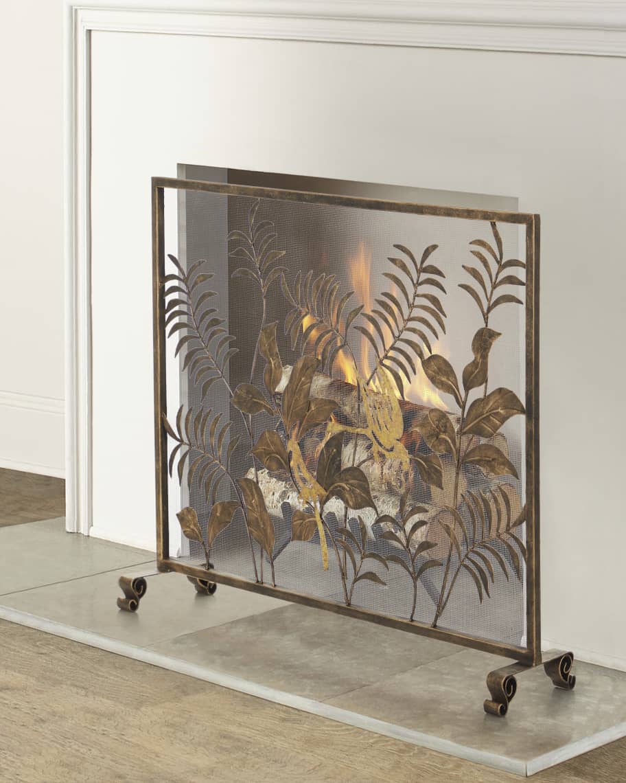 Bird Accent Fire Screen | Neiman Marcus