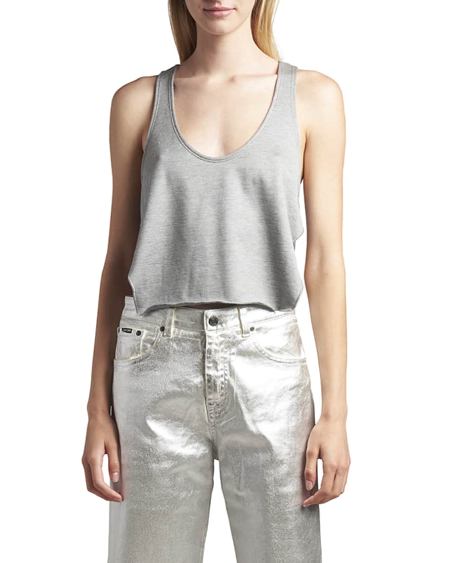 TOM FORD Melange Fleece Tank Top | Neiman Marcus
