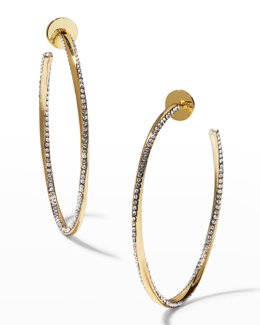 DEMARSON Large Atlas Twist Hoop Earrings | Neiman Marcus
