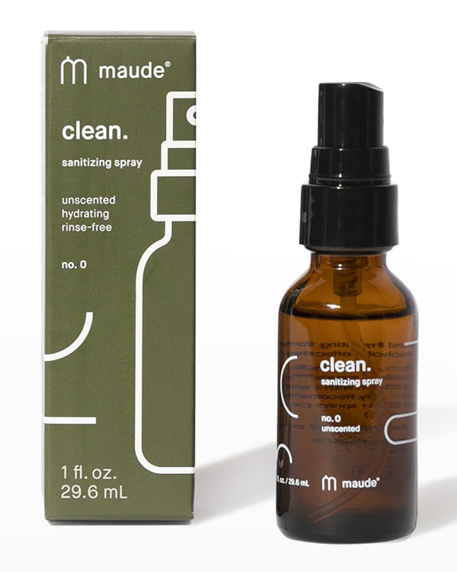 Maude 1 oz. Clean No. 0 Sanitizing Spray - Unscented | Neiman Marcus