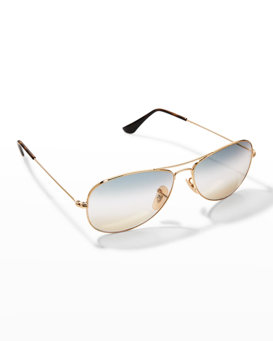 Ray-Ban Gradient Metal Aviator Sunglasses | Neiman Marcus