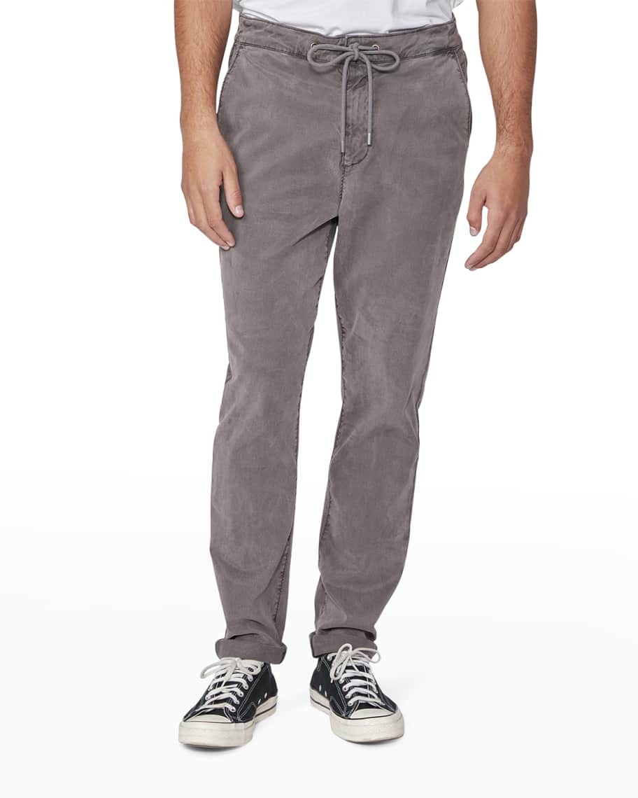 PAIGE Men's Fraser Stretch Twill Cuffed Pants | Neiman Marcus