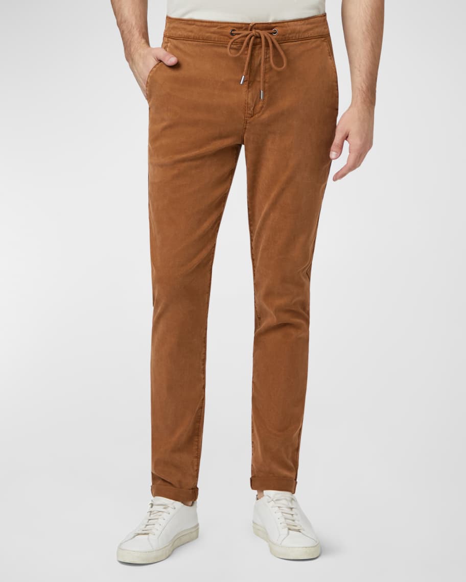 PAIGE Men's Fraser Stretch Twill Cuffed Pants | Neiman Marcus