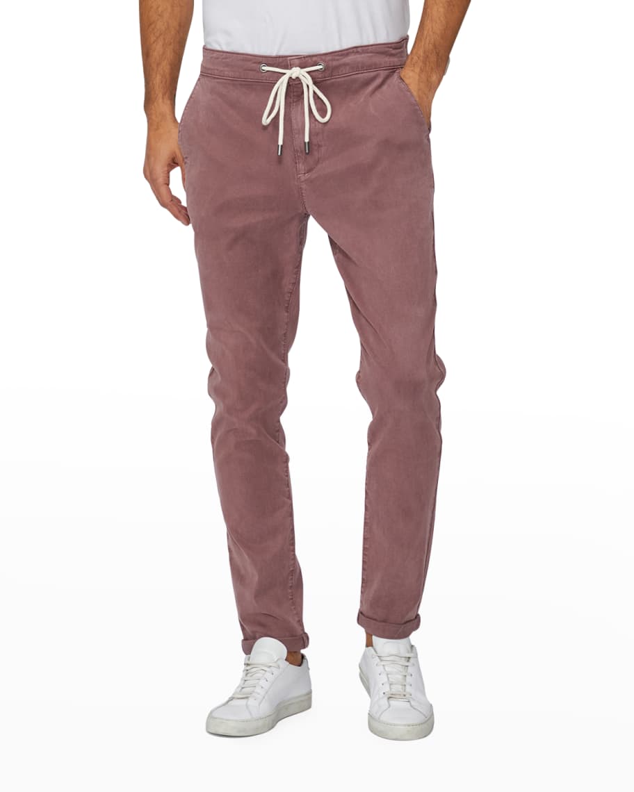 PAIGE Men's Fraser Stretch Twill Cuffed Pants | Neiman Marcus