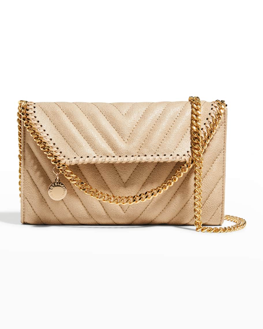 Stella McCartney Mini Eco Shaggy Deer Quilted Crossbody Bag | Neiman Marcus