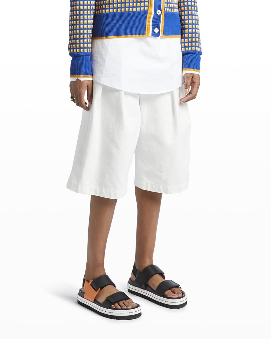 Plan C Pleated Culotte Shorts | Neiman Marcus