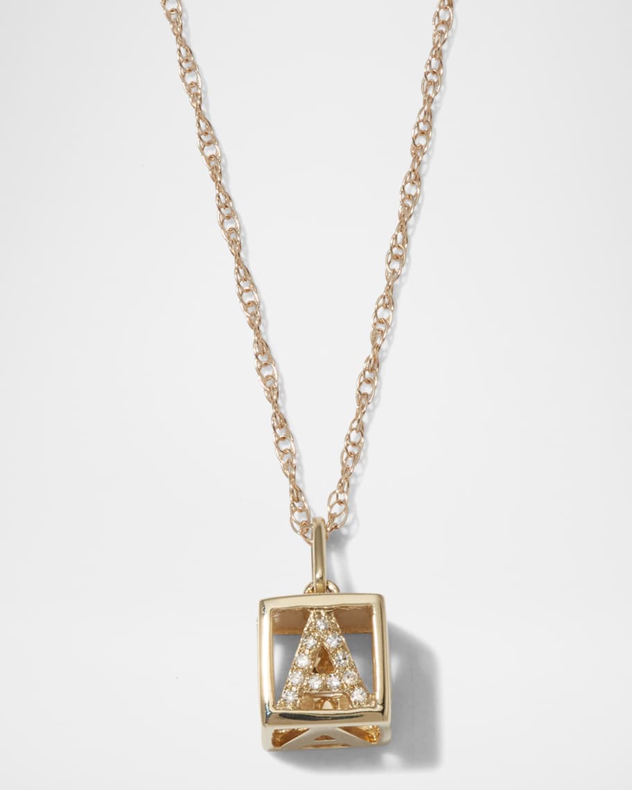 STONE AND STRAND Diamond Baby Block Necklace | Neiman Marcus