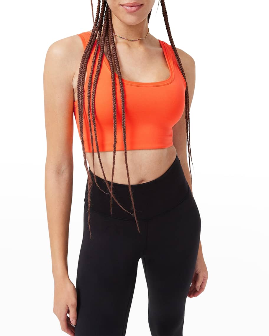 Terez TLC Tangerine Low-Impact Sports Bra | Neiman Marcus