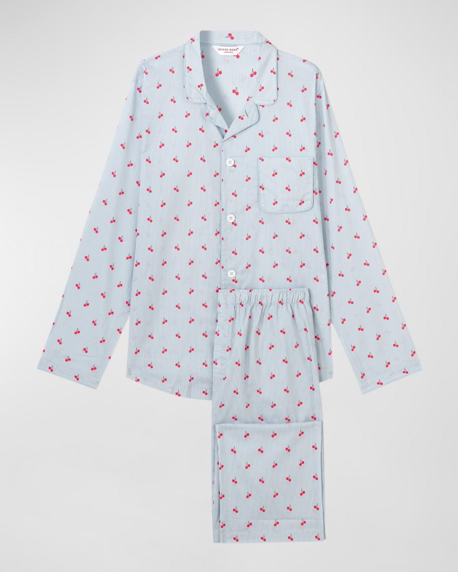 Derek Rose Men's Nelson 84 Long Cotton Pajama Set | Neiman Marcus