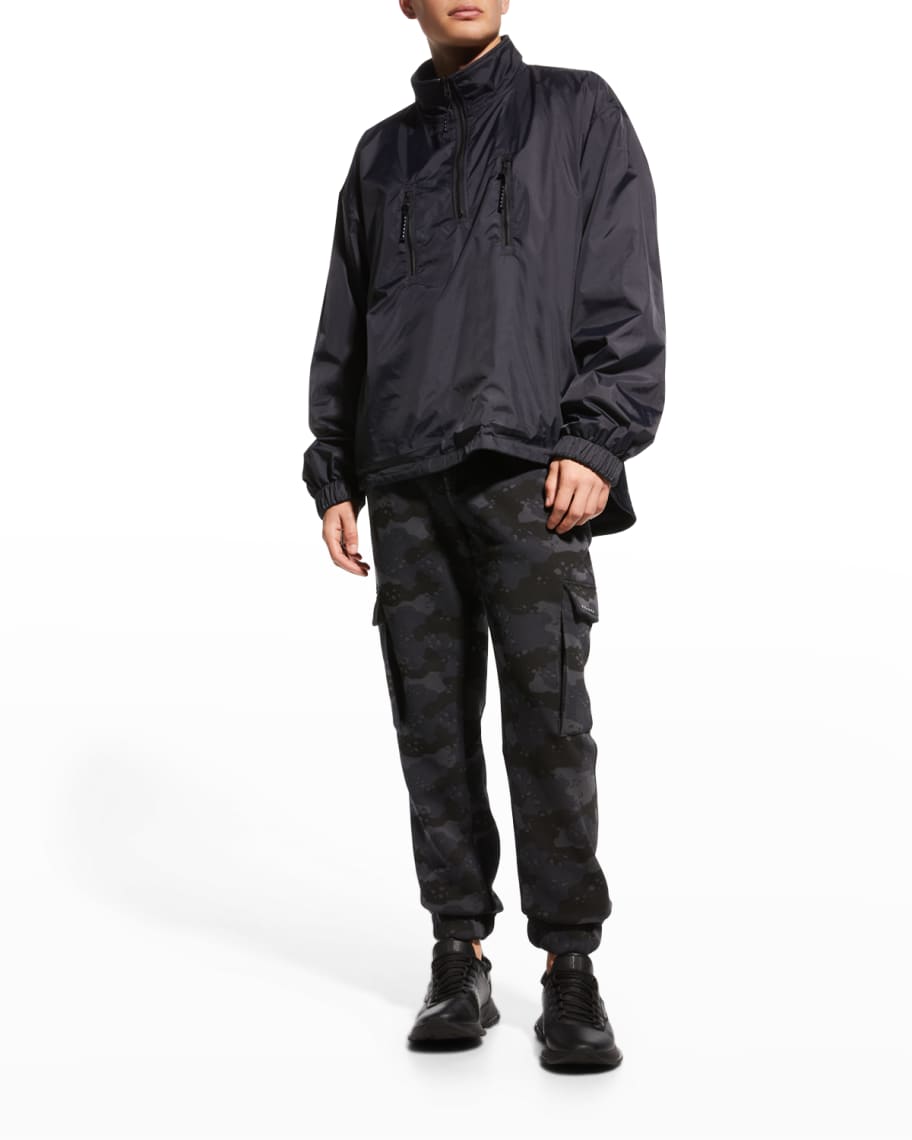 Stampd Men's Reversible Camo Fleece Pullover Jacket | Neiman Marcus