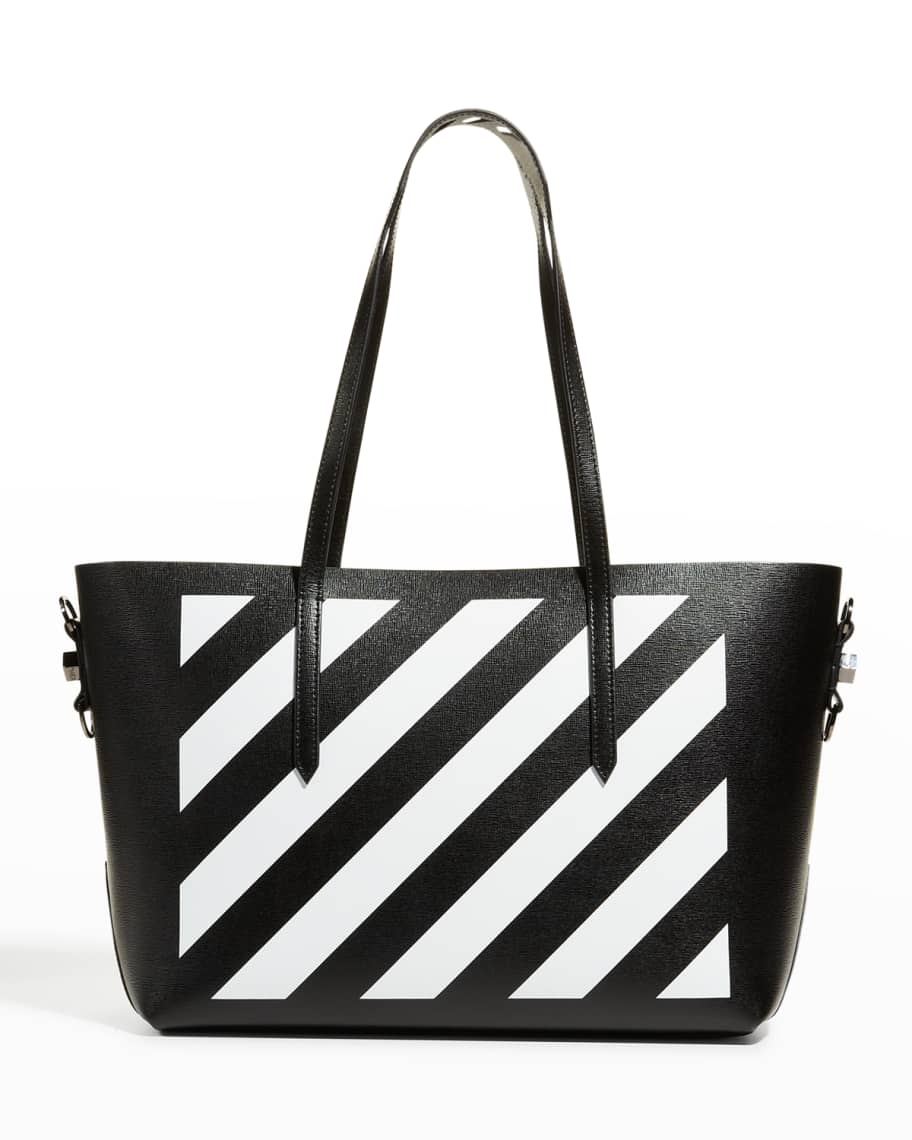 Off-White Binder Striped Shopper Tote Bag | Neiman Marcus