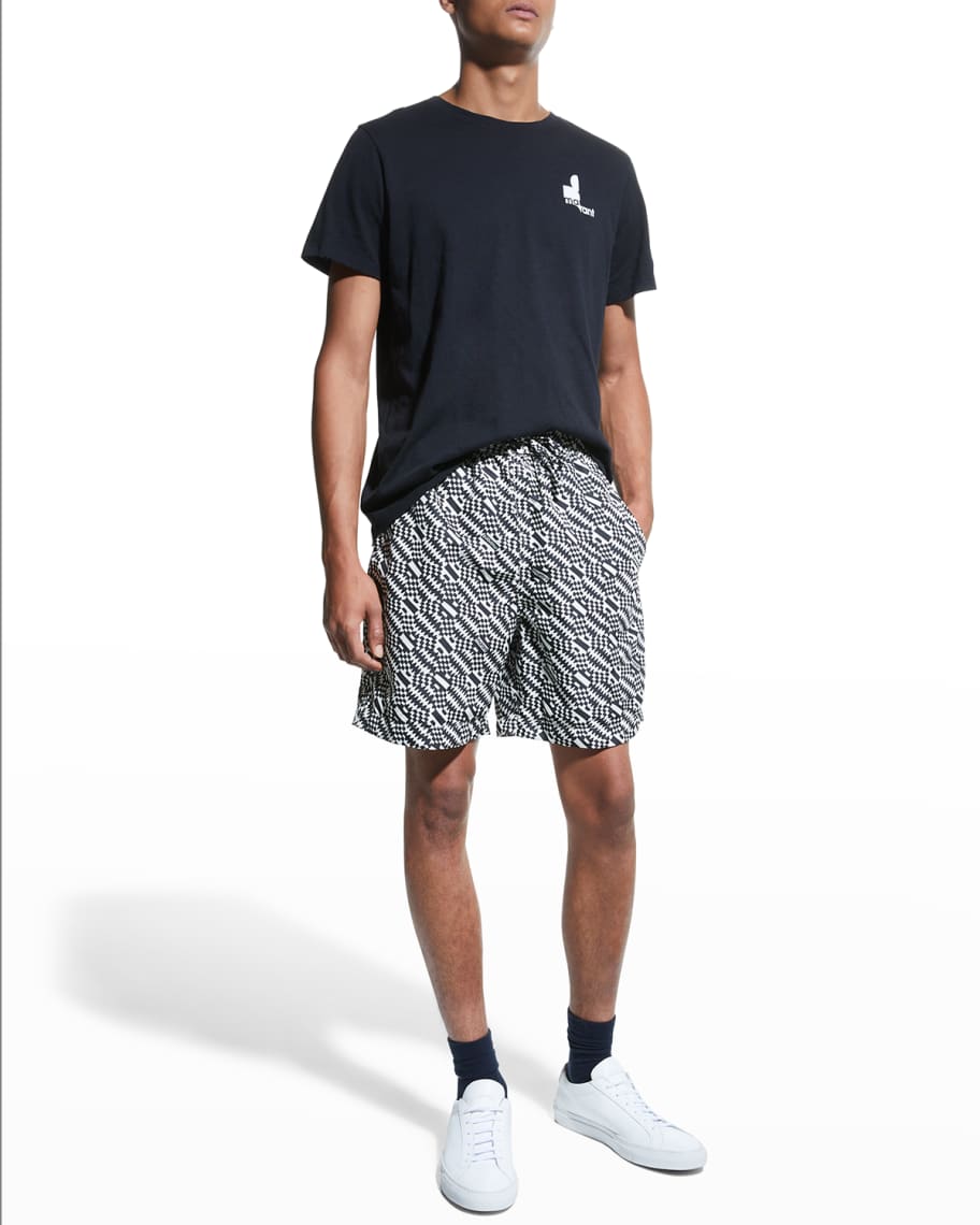Isabel Marant Men's Hydra Jacquard Swim Shorts | Neiman Marcus