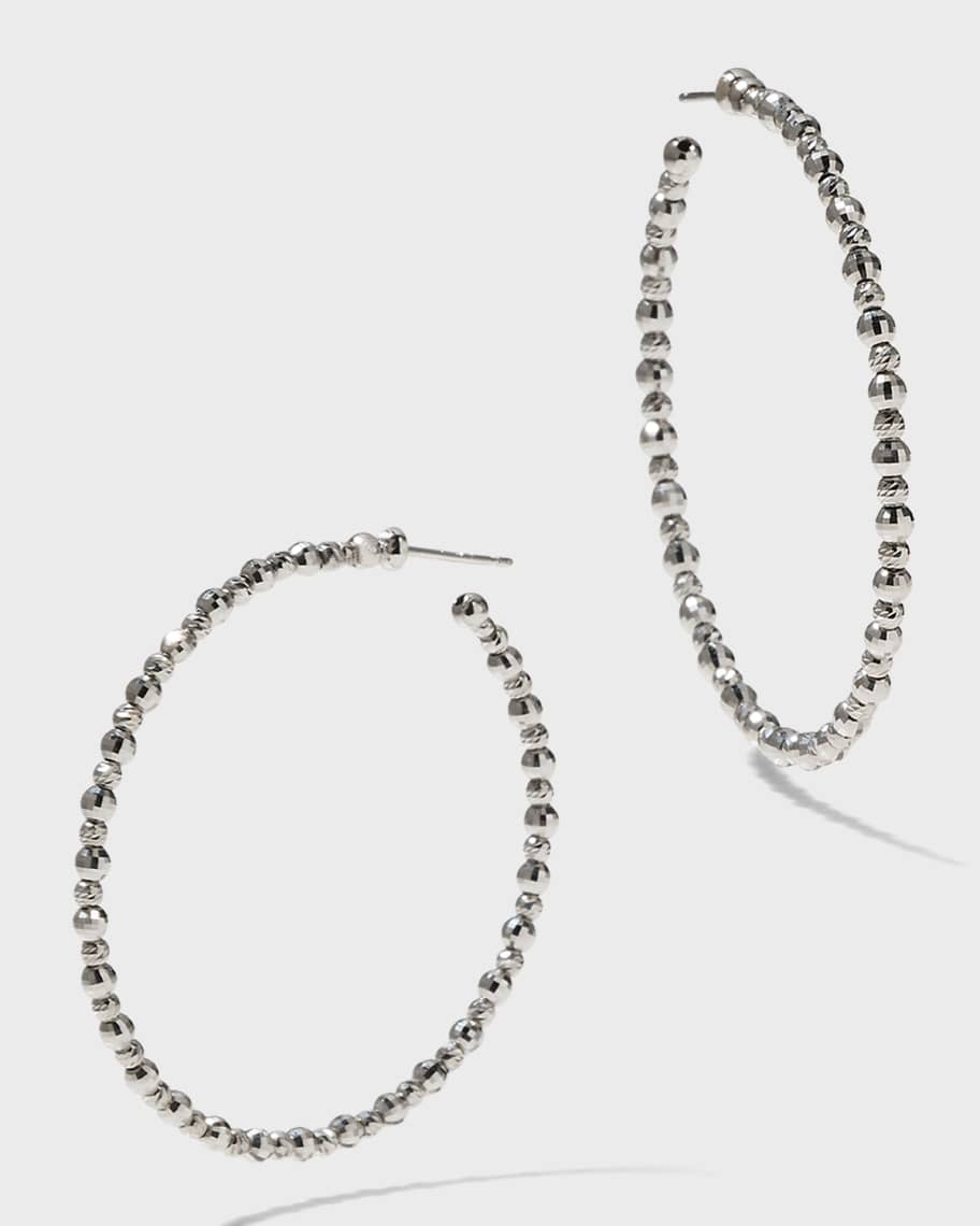 Platinum Born Platinum Hoop Earrings | Neiman Marcus