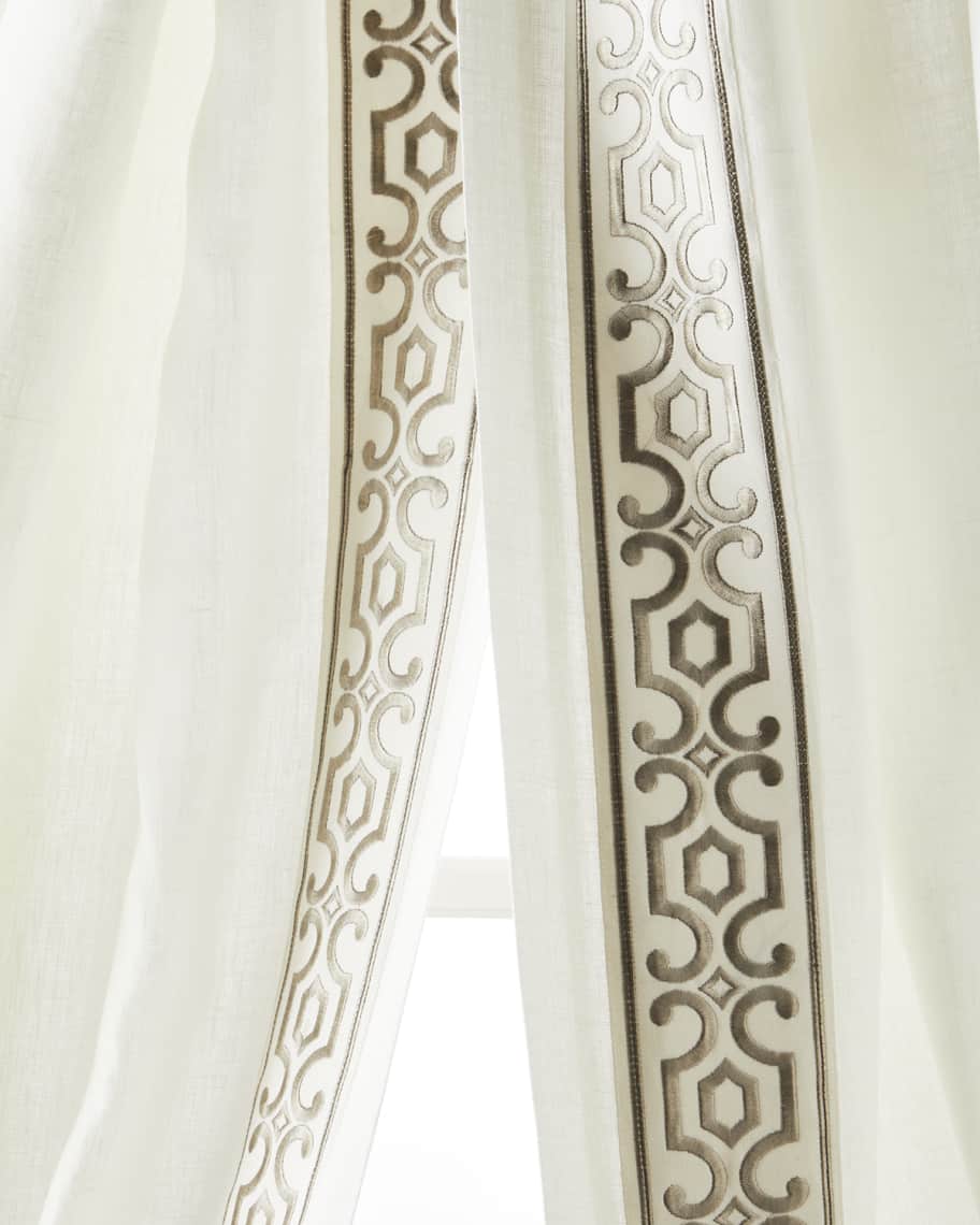 Home Silks Two Andes Natural Curtains, 96"L | Neiman Marcus