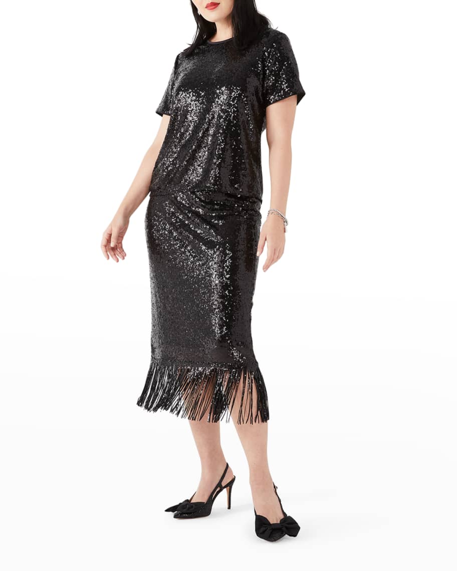 kate spade new york sequin bow-back top | Neiman Marcus