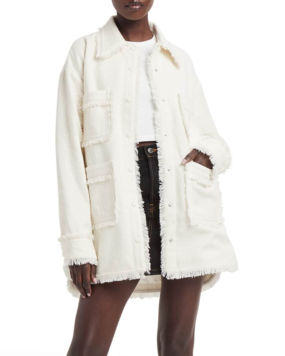 APPARIS Callie Tweed Shacket | Neiman Marcus