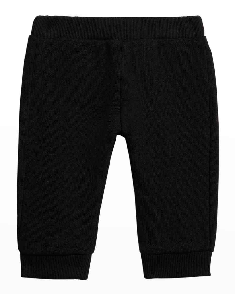 Balmain Kid's Metallic Logo Jogger Pants, Size 6-36M | Neiman Marcus