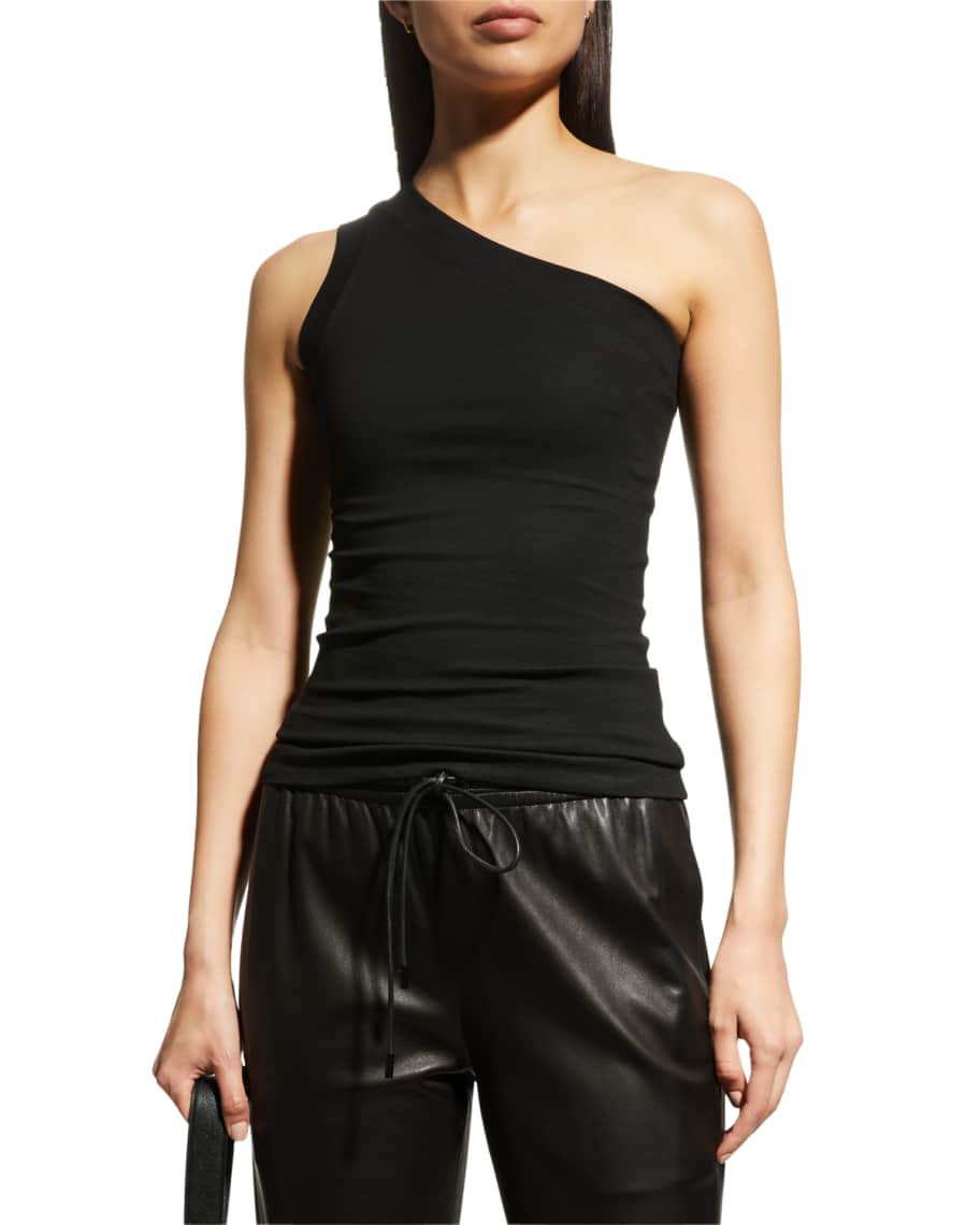 Rosetta Getty One-Shoulder Tank Top | Neiman Marcus