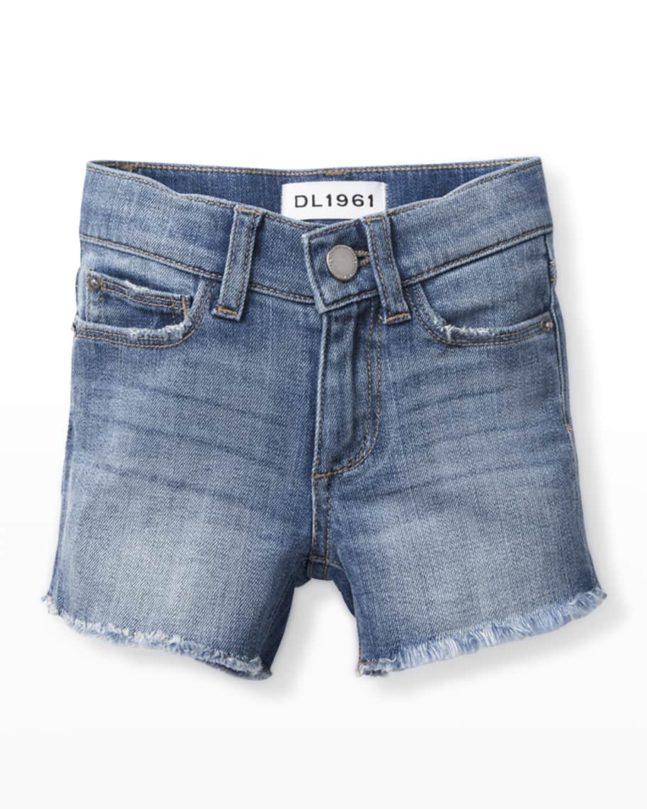 DL1961 Girl's Lucy Cut-Off Distressed Denim Shorts, Size 8-14 | Neiman ...