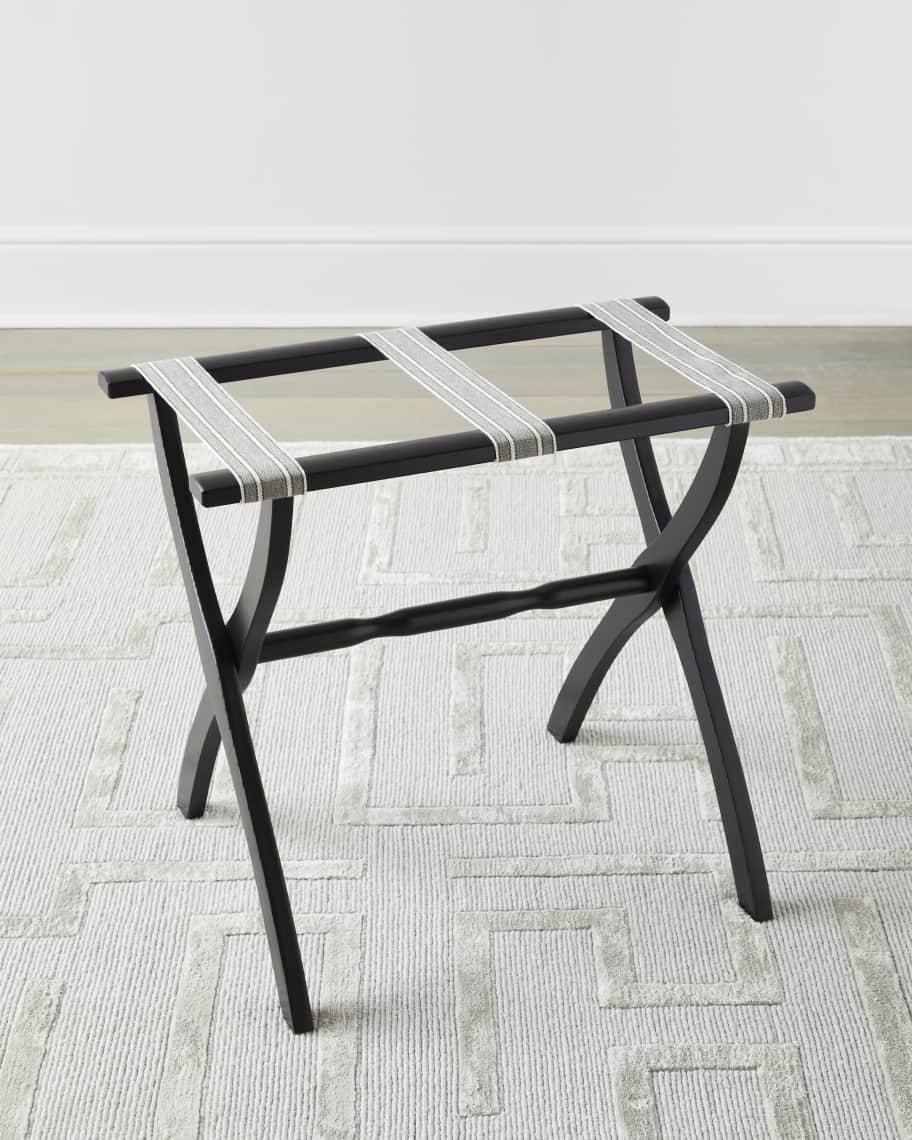 Gate House Furniture Dual Stripe Luggage Rack | Neiman Marcus