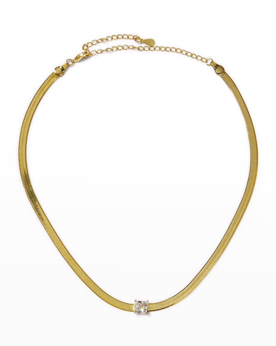 FALLON Gemstone Herringbone Choker | Neiman Marcus