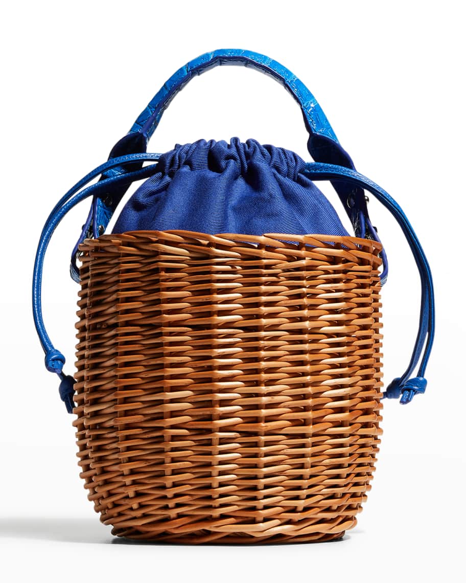 Maria Oliver Monica Basket Top-Handle Bag | Neiman Marcus