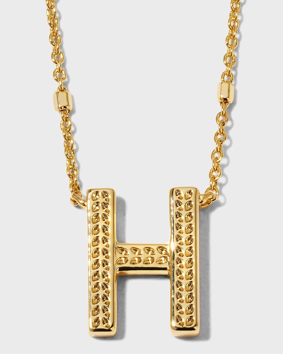 Kendra Scott Letter H Pendant Necklace | Neiman Marcus