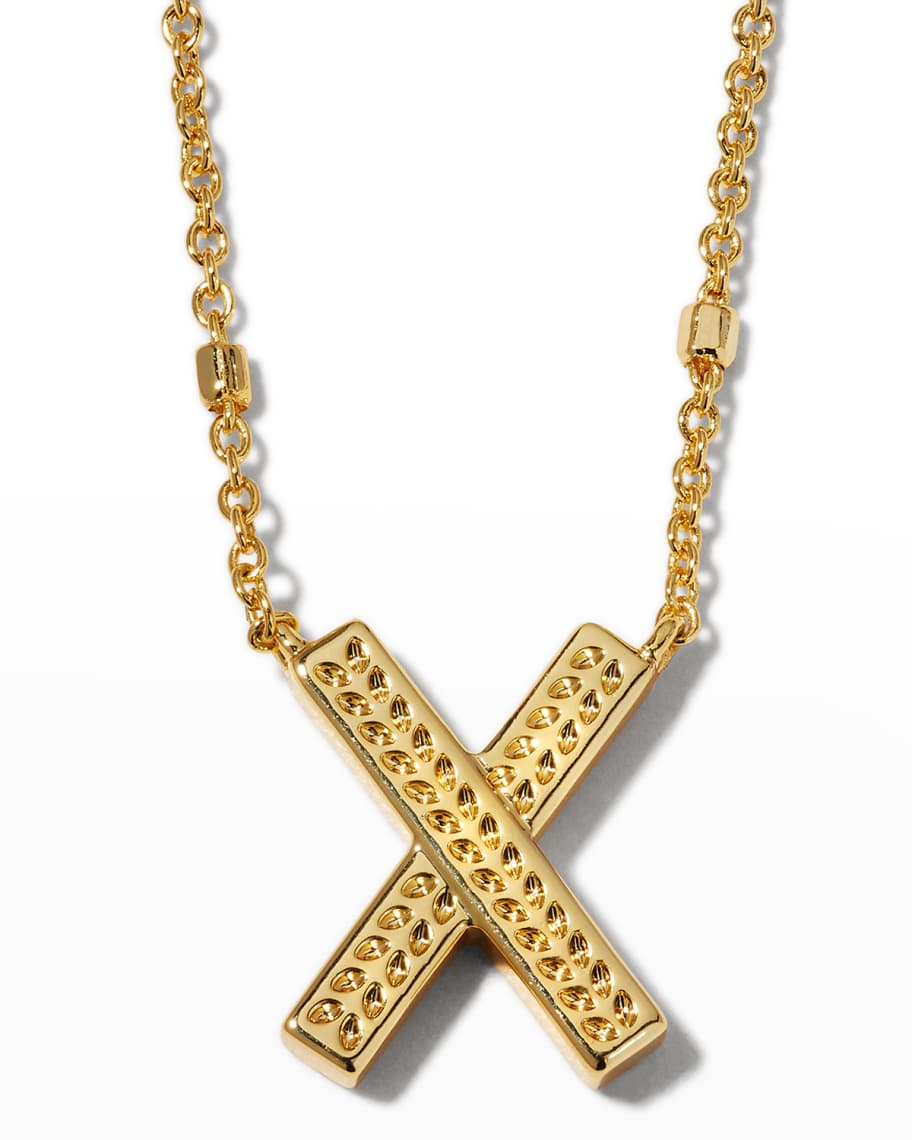 Kendra Scott Letter X Pendant Necklace | Neiman Marcus