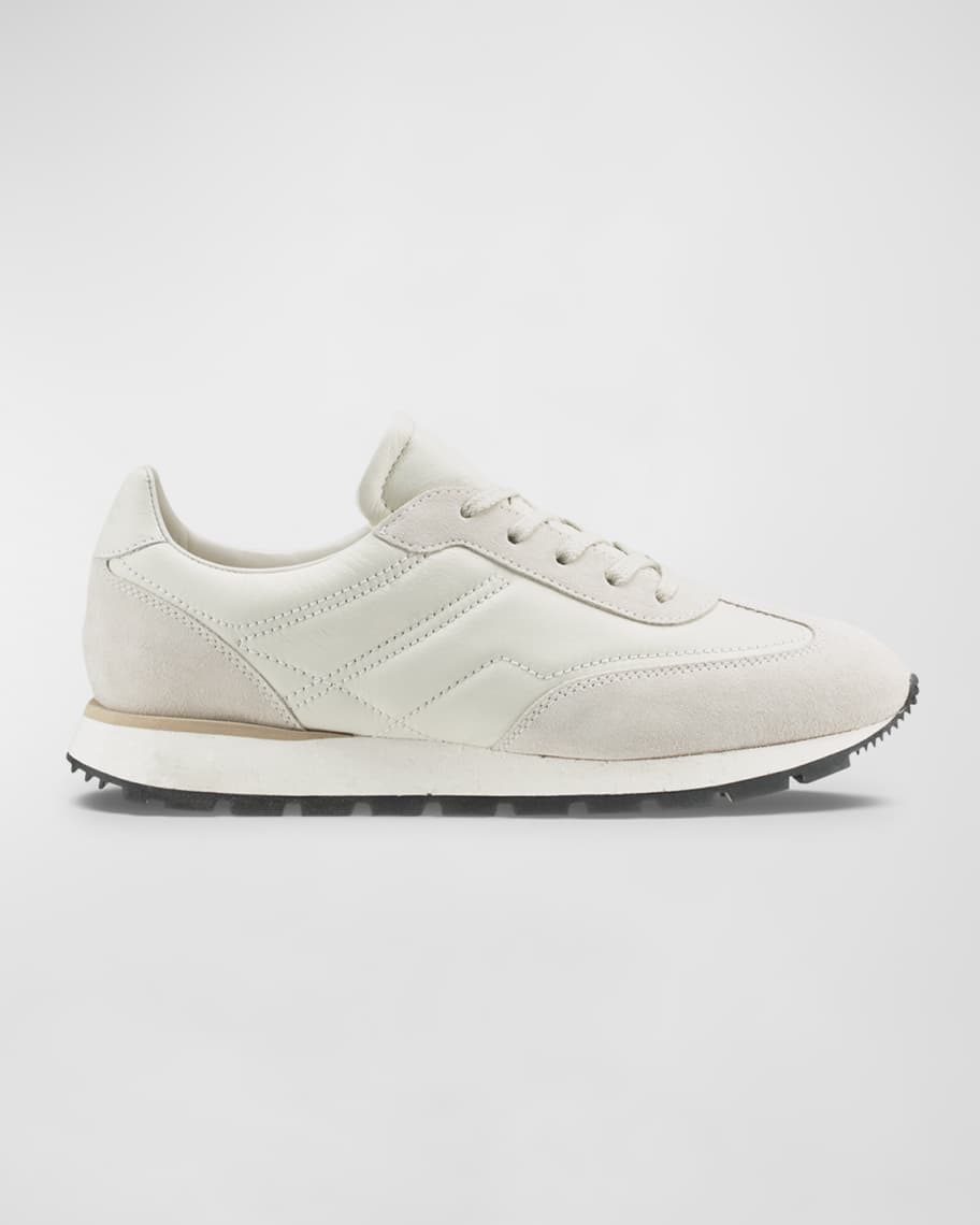 Koio Men's Retro Runner Mix-Leather Low-Top Sneakers | Neiman Marcus