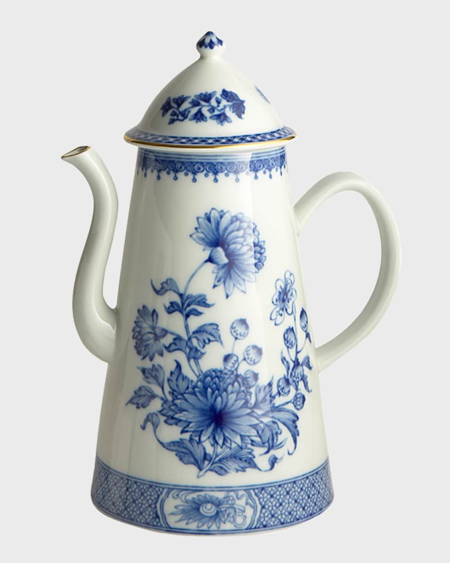 Mottahedeh Imperial Blue Coffee Pot | Neiman Marcus