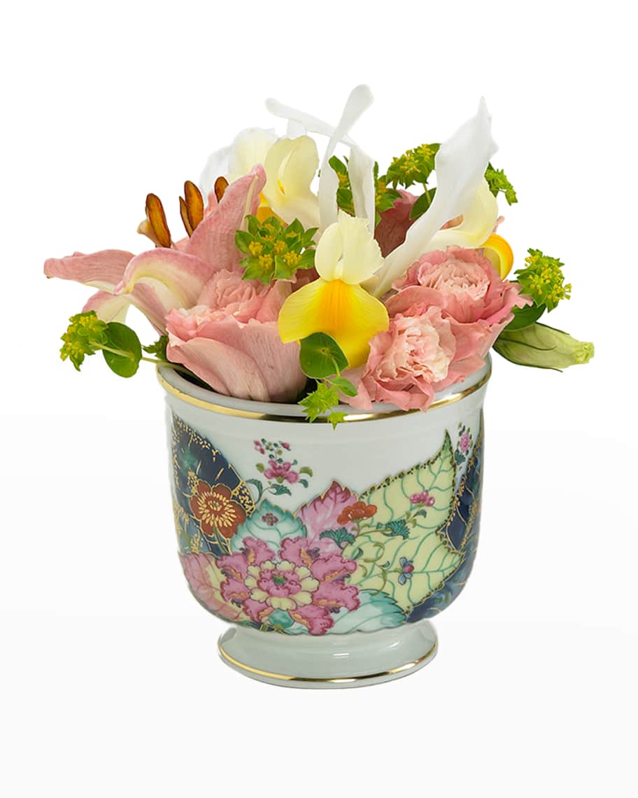 Mottahedeh Tobacco Leaf Cachepot - Small | Neiman Marcus