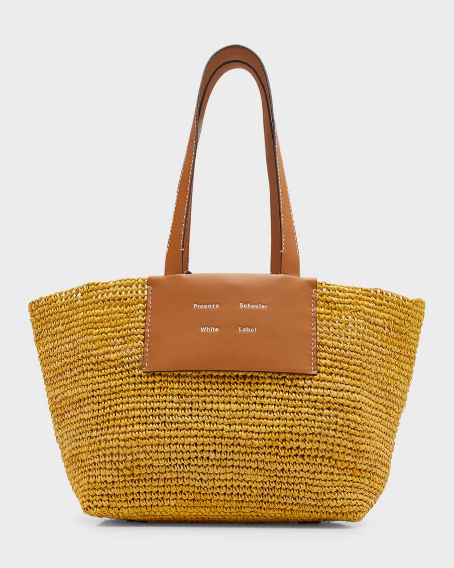 Proenza Schouler White Label Morris Large Raffia Tote Bag | Neiman Marcus