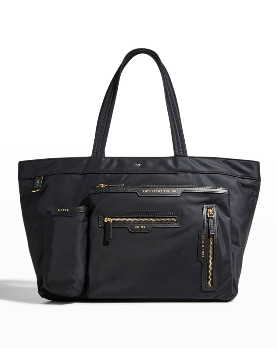 Anya Hindmarch Multi-Pocket East-West Recycled Nylon Tote Bag | Neiman ...