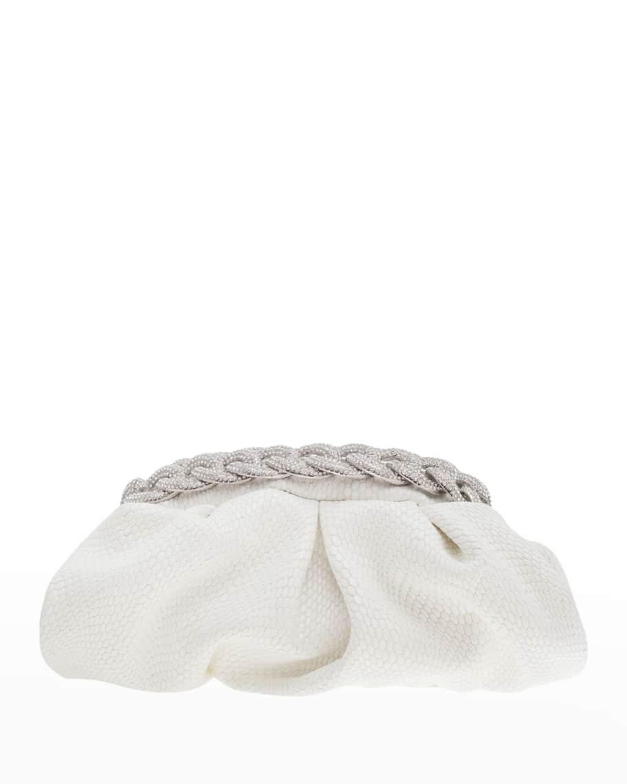 Gedebe Mama Python-Embossed Clutch Bag | Neiman Marcus