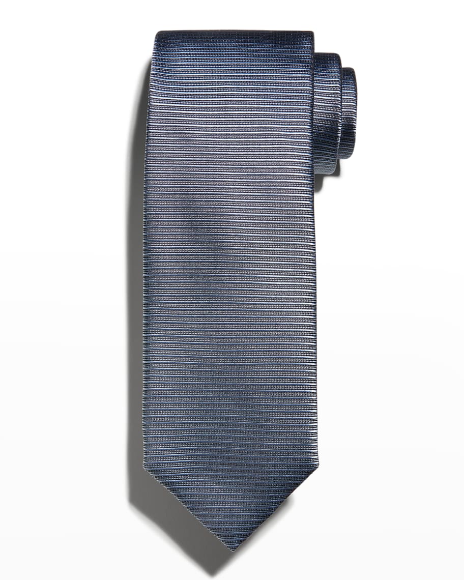 TOM FORD Men's Solid Jacquard Tie | Neiman Marcus