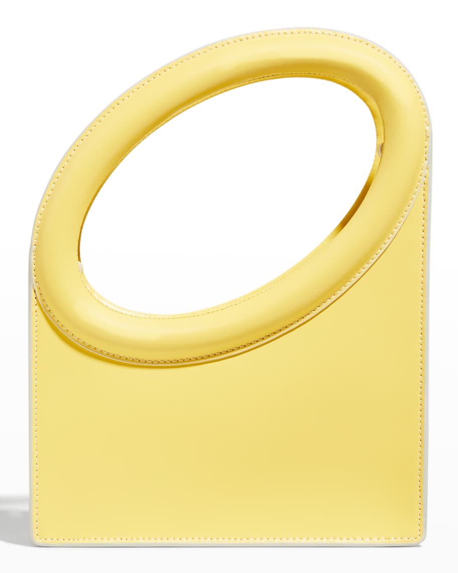 STAUD Limone Cutout Leather Top-Handle Bag | Neiman Marcus