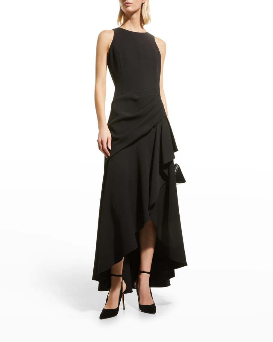 Shoshanna Verena Sleeveless High-Low Ruffle Dress | Neiman Marcus