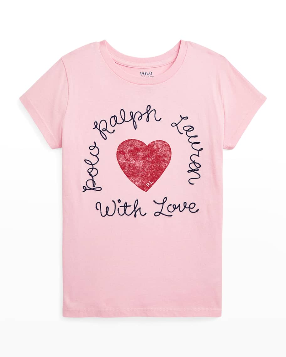 Ralph Lauren Childrenswear Girl's Cotton Jersey Graphic Tee, Size 2-4 ...